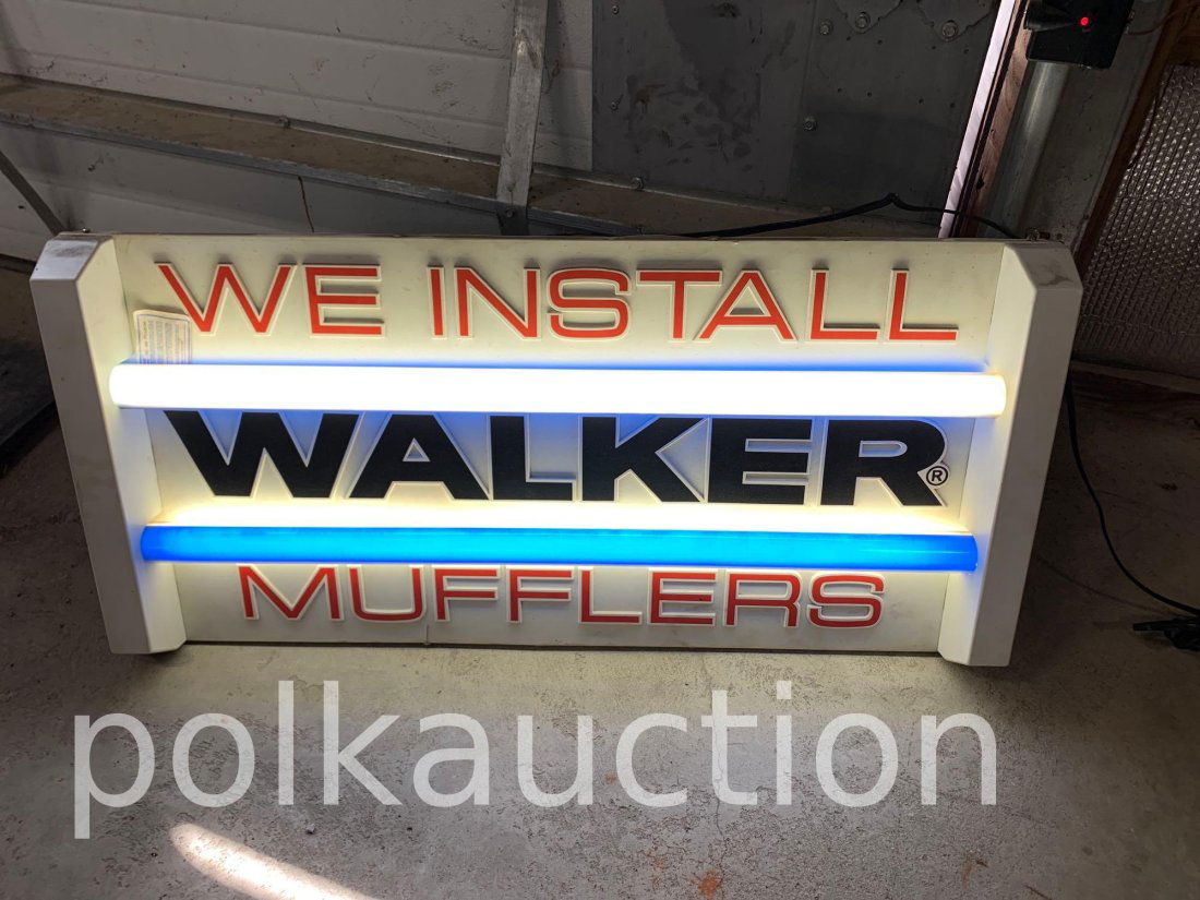 394 Walker, Mufflers, Lighted Sign