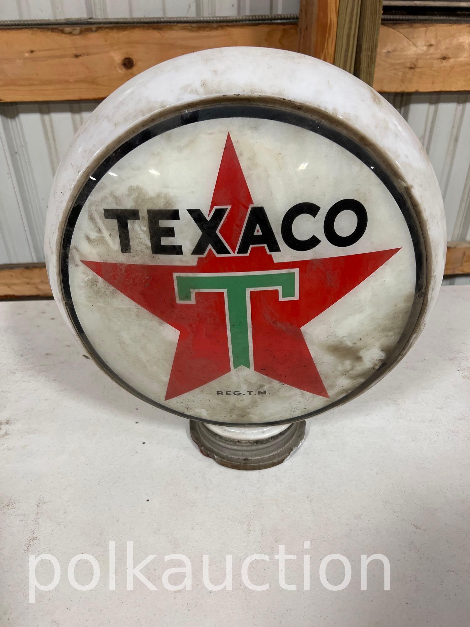 14 Original Texaco Gas Pump Globe