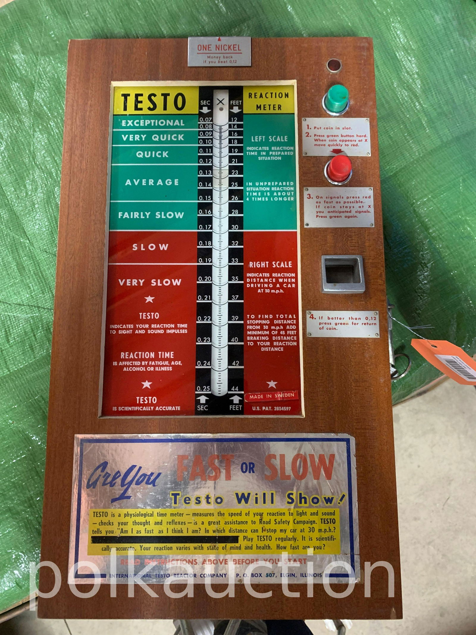 652 Testo Five Cent Reaction Meter