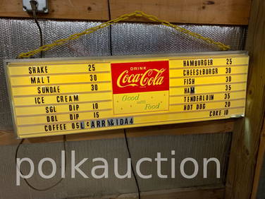 Coca Cola Menu Board