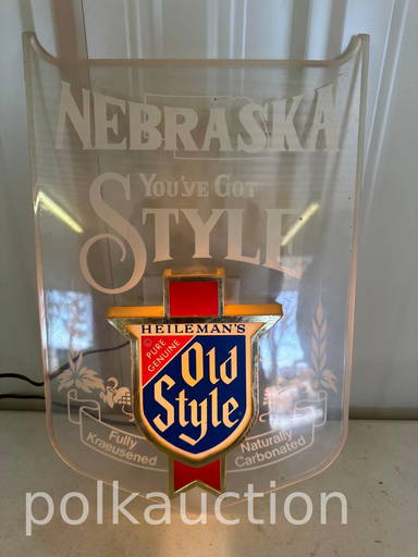 2203 Hellman's Old Style Lighted Sign **no Shipping Available**