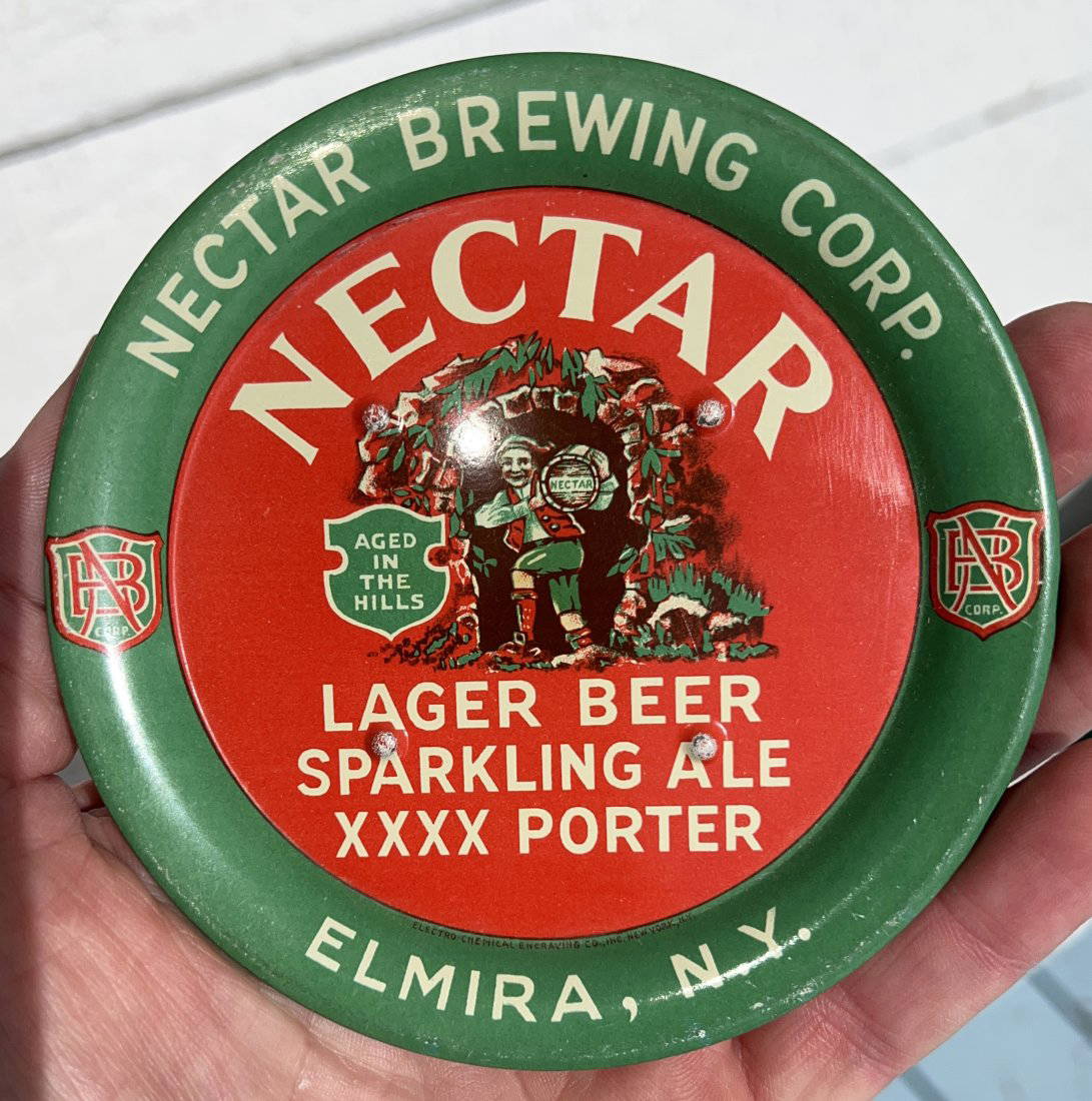 Nectar Brewing Corp. Lager Beer Beer Tip Tray Elmira, New York - Apr 23 ...