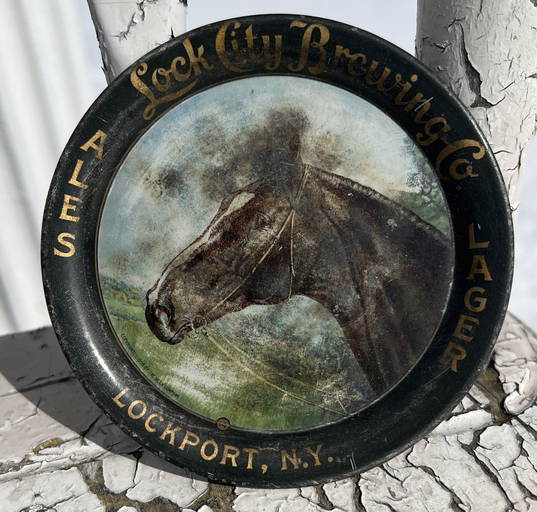 Advertising Tip Tray Lock City Brewing Co. Brewery Beer Lockport, New York