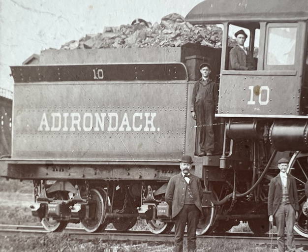 Antique Adirondack Train Locomotive Photograph