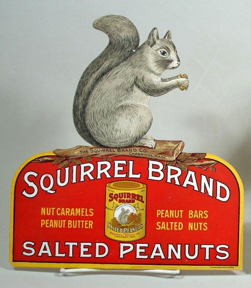 2187: Vintage Squirrel Brand Peanut signs