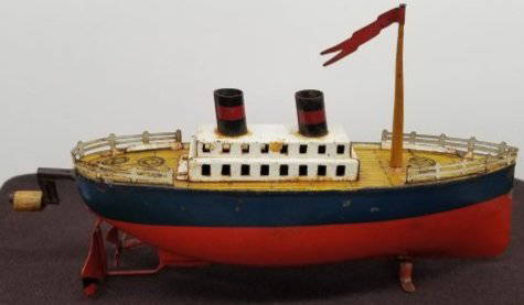 Bing Flywheel Driven Ocean Liner ~ Toy Boat Auction