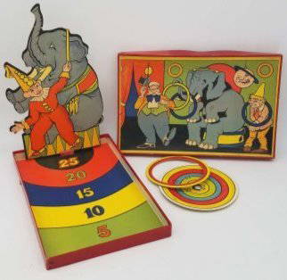 Elephant Ring Toss Game Auction