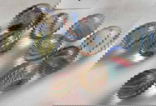 Antique German Handmade Marbles ~ Pontil Marks ~ Lot 1 Auction