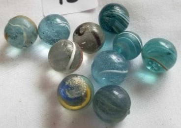 Antique German Handmade Marbles ~ Pontil Marks ~ Lot 1 Auction