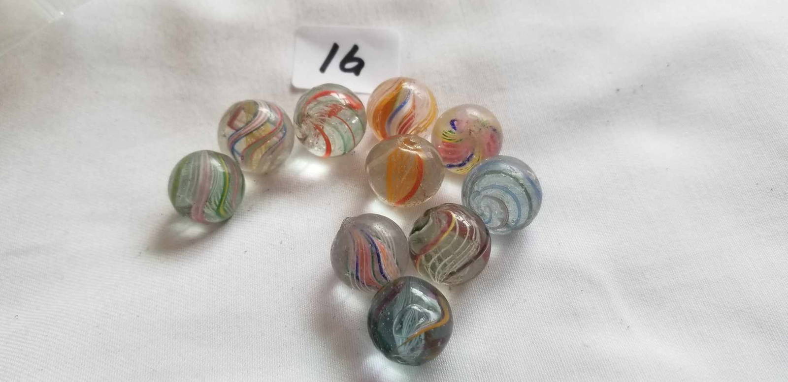 Antique German Handmade Marbles ~ Pontil Marks ~ Lot 16 Auction