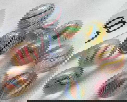 Antique German Handmade Marbles ~ Pontil Marks ~ Lot 38 Auction