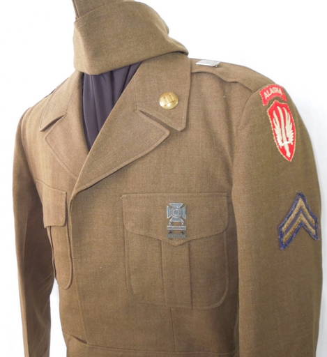 1950s Us Army Scarwaf 813th Engineer Alaska Uniform Lot
