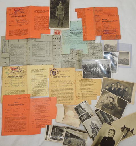 Wwii German Ration Cards And Military Wartime Photos