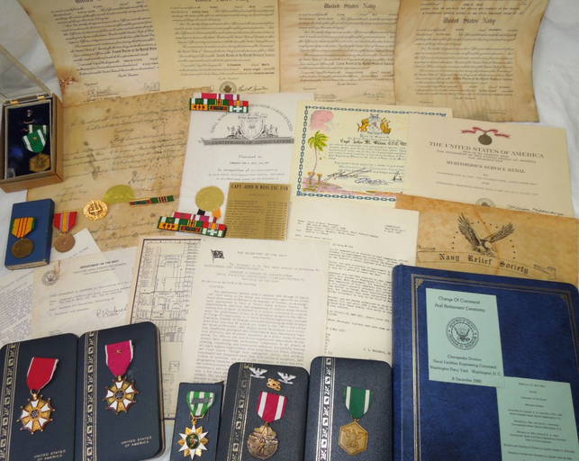 Vietnam US Navy Captain Civil Engineer Medal Album (#0133) on Dec 04 ...