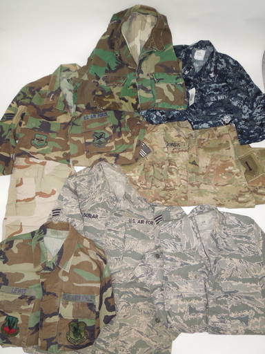 Lot Navy Army Usaf Air Force Fatigues Camouflage Uniforms