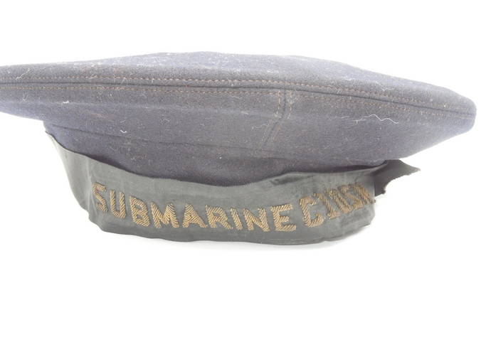Wwi Named Uss C 1 Submarine Bullion Usn Navy Flat Hat Donald Duck Cap