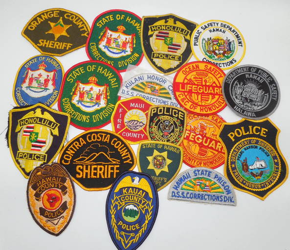 Vintage Police, Fire & Corrections Department Patches Hawaii ...