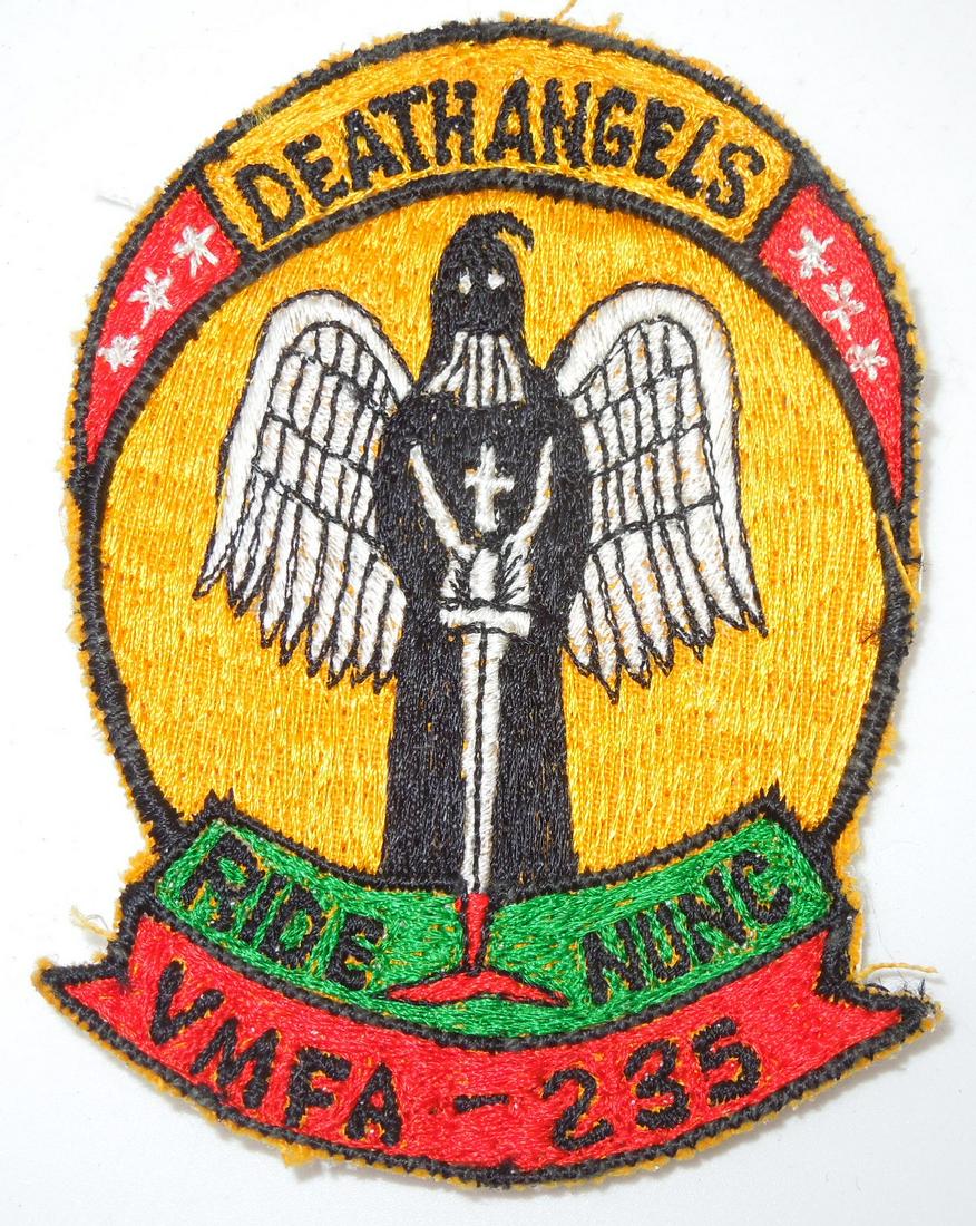 Vietnam Usmc Marine Corps Vmfa 235 Death Angels Theater Made Patch