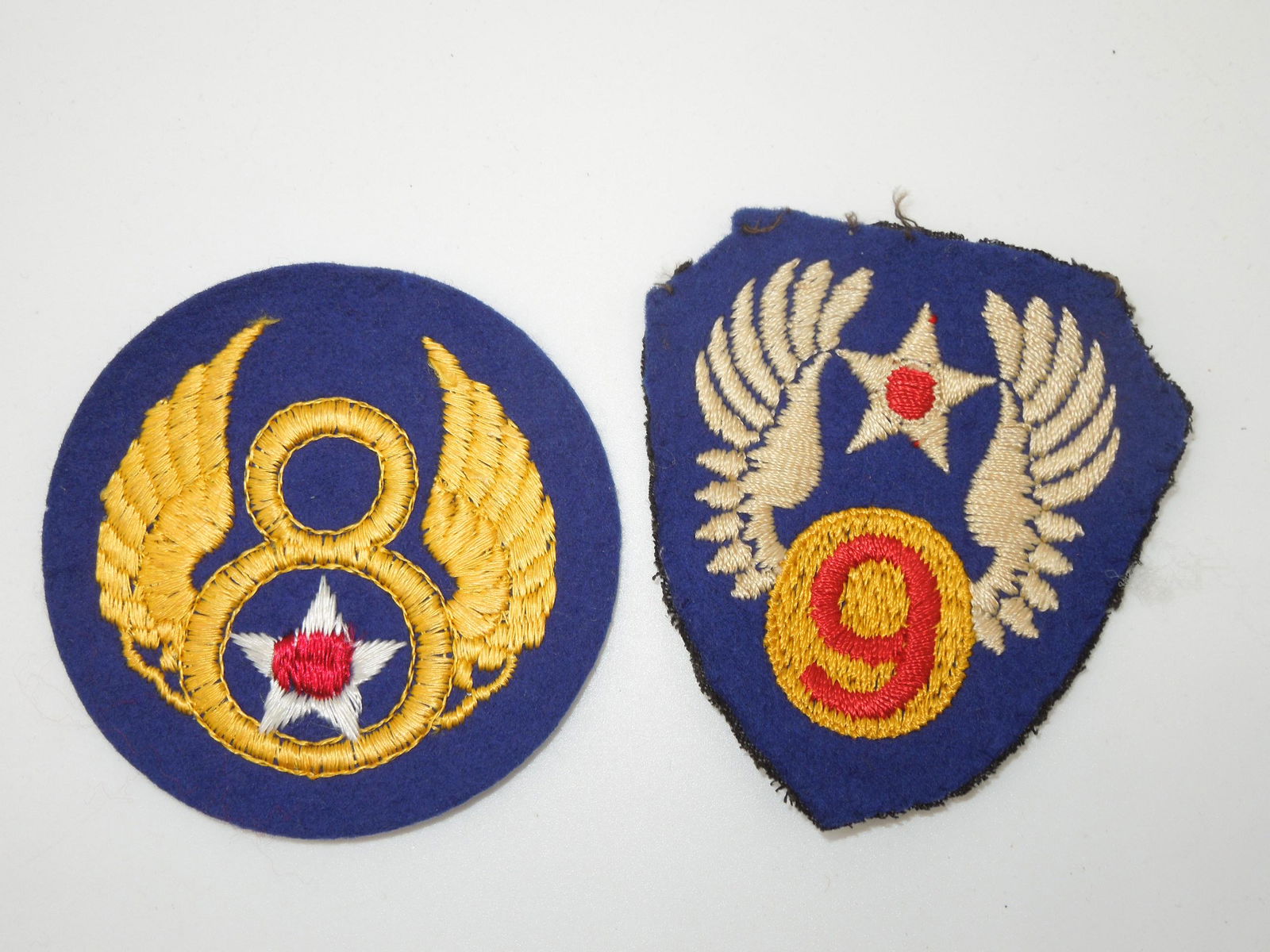 Wwii 8th & 9th Aaf British Made Army Air Force Patches