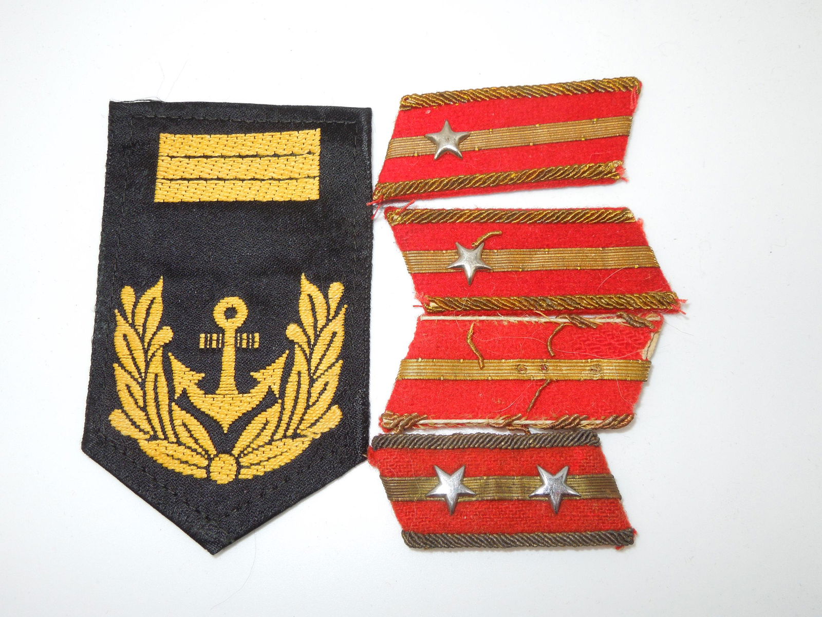 Wwii Army & Navy Imperial Japanese Military Rank Insignia & Patch