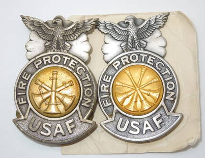 Vintage Badges Hawaii Security, Usaf Air Force Fire & Law Enforcement ...