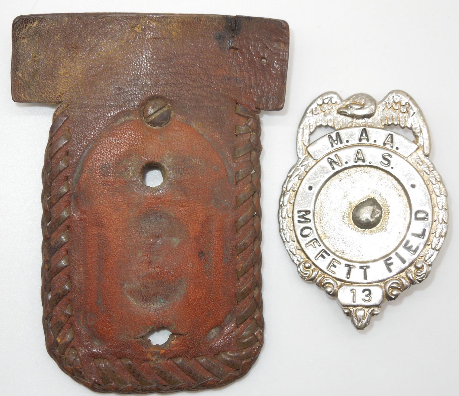 WWII US Naval Air Station Moffett Field Master At Arms MAA Badge - Oct ...