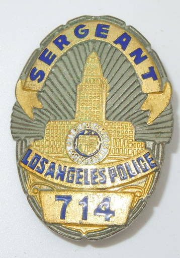 Los Angeles Police Sergeant Badge #714 (#0095) on Jan 07, 2023 | CNY ...