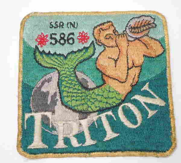 1950s - 1960s US Navy Submarine USS Triton SSRN-586 Patch (#0109) on ...