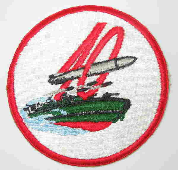 WWII US Navy Motor Torpedo Boat 40 Squadron Patch (#0113) on Jan 07 ...