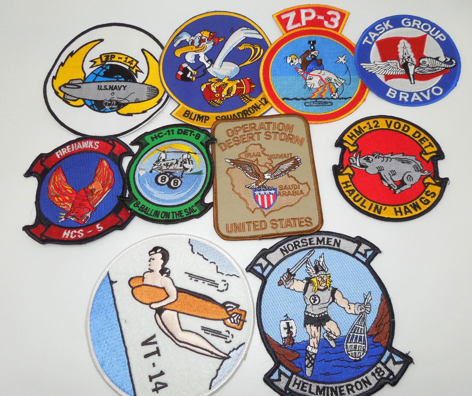 Modern US Navy Patch Lot Vipers VC-885 PATRON 5 USS New Jersey (#0212 ...