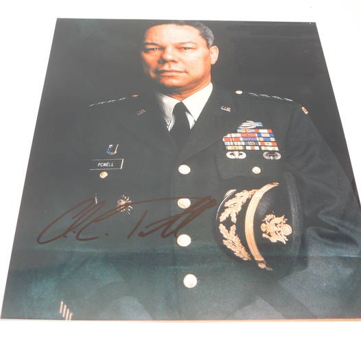 Original Signed US Army General Colin Powell Autograph Photo (#0255) on ...