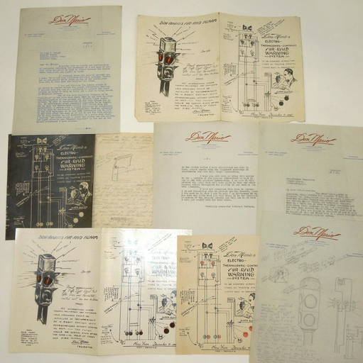 WWII Inventor Air Raid Warning Alarm Home Front Paperwork Eleanor ...