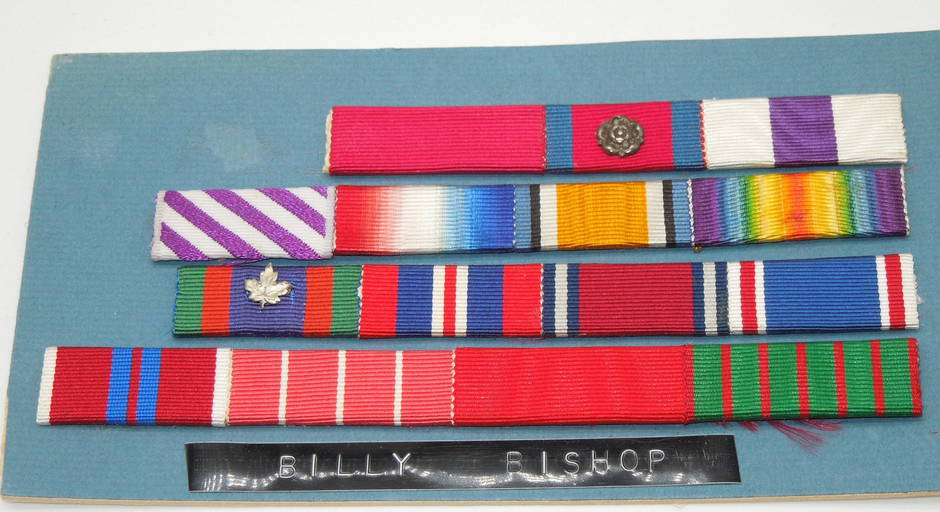 Wwi Wwii Air Marshal William Bishop 72 Victories Ribbon Bars