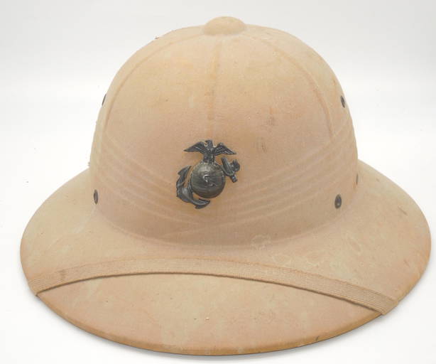 Wwii Named 1942 Dated Usmc Marine Corps Pith Helmet & Ega