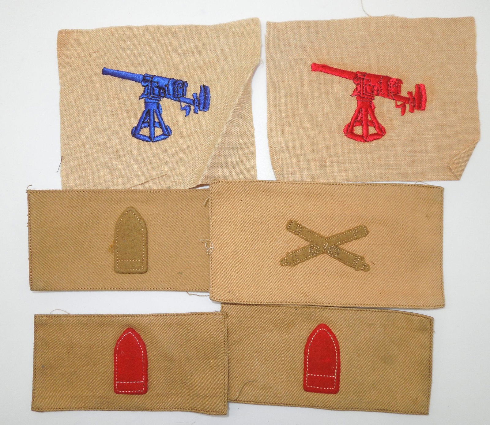 Pre Wwi Usmc Gunner Patches & Army Artillery Insignia