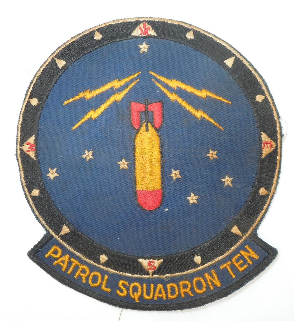 Usn Navy Sea Control Patrol Squadron Ten Vp 10 Red Lancers Patch