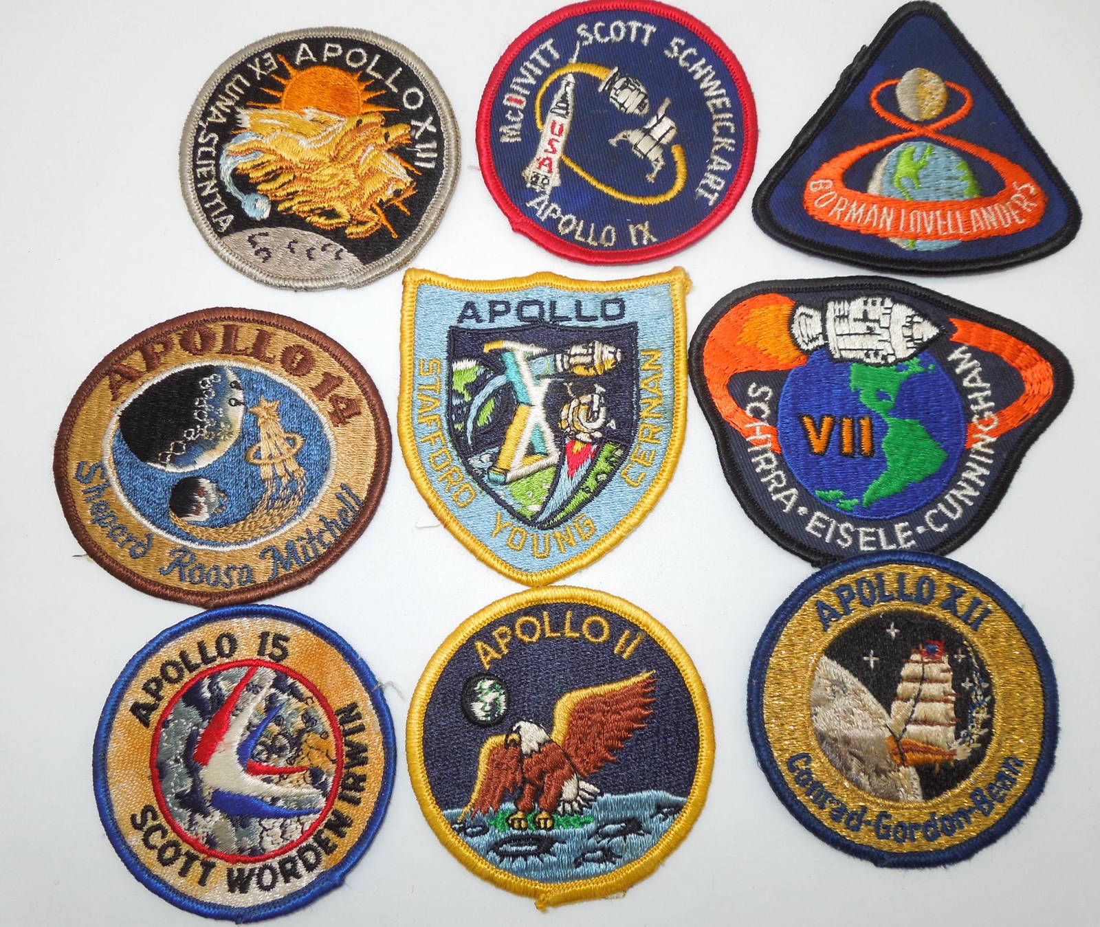 Lot of 9 Vintage NASA Apollo Patches from 1960s - 1970s (#0473) on Apr 29, 2023 | CNY Militaria ...