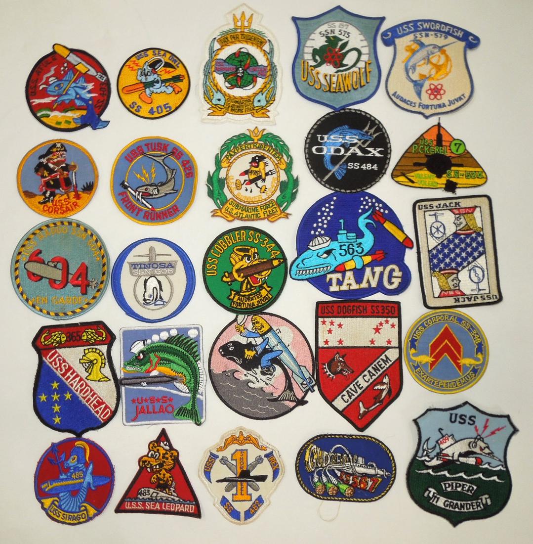 Lot (25) Vietnam War - 70s Us Navy Submarine & Ship Patches Uss Tang ...