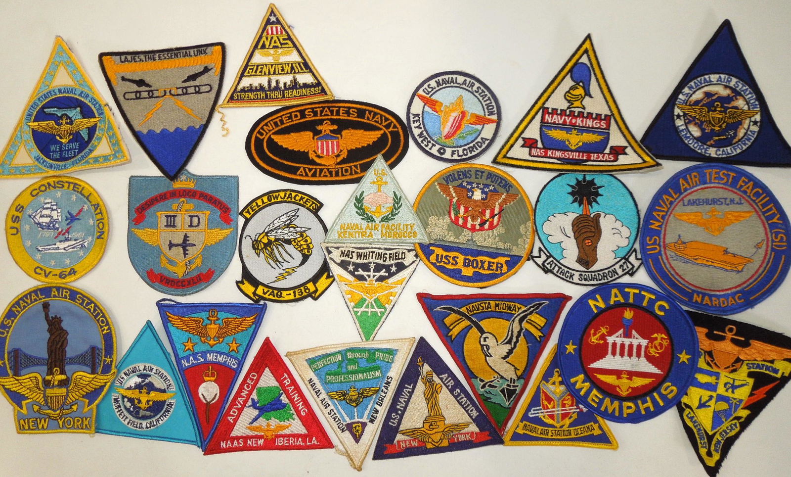Lot (25) Vietnam War - 70s Us Navy Aviation & Ship Patches Uss Boxer ...