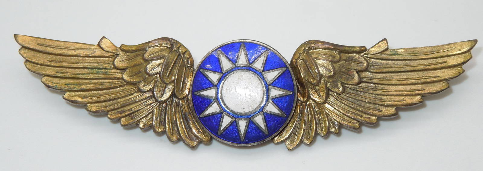 Wwii Nationalist Chinese Pilot Wings Pin Auction