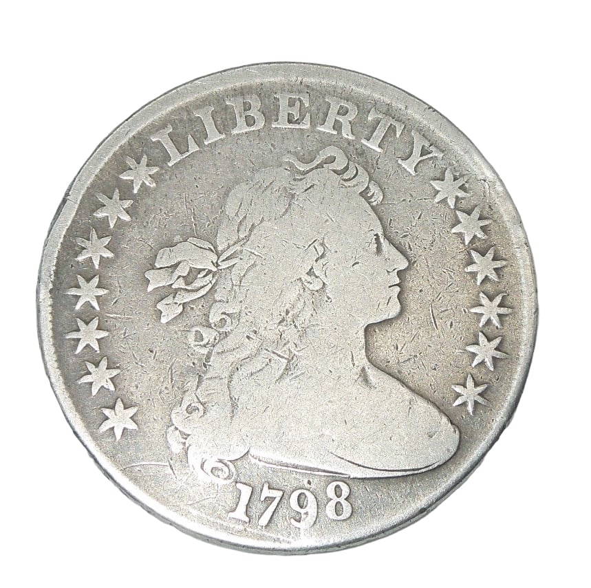 1798 Silver Draped Bust Liberty Dollar Coin Auction
