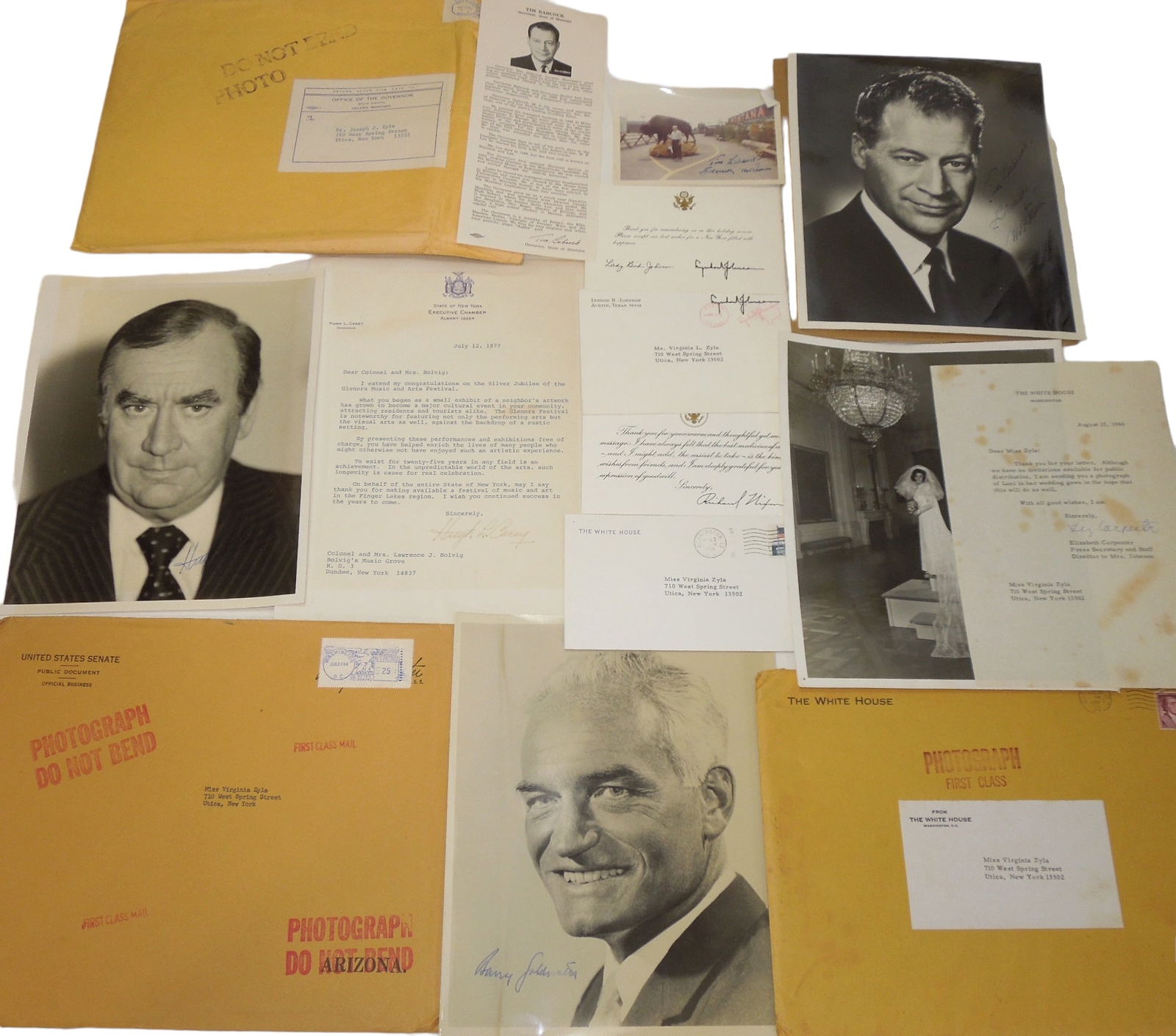 1960s 70s Political Autographs & Letters President Nixon Lbj Barry ...