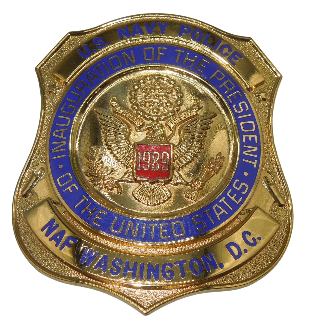 1989 Us Navy Police President Bush Presidential Inauguration Naf ...