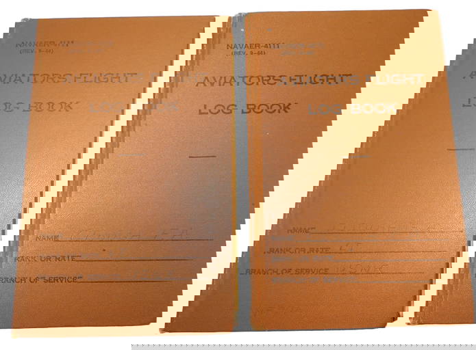 Korean War Usn Navy F4u Strike Fighter Combat Flight Log Books