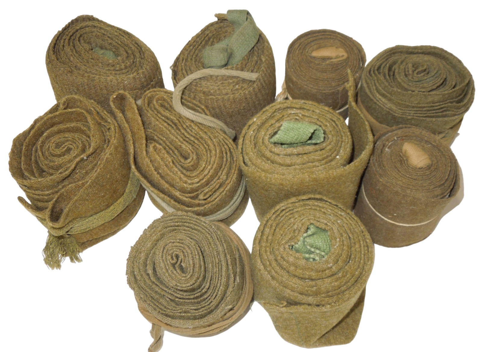 Lot (10) Wwi Us Army Uniform Puttees & Wraps Auction