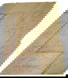 Wwii Secret Usmc Battle Of Iwo Jima Combat Map Of Enemy Installations ...