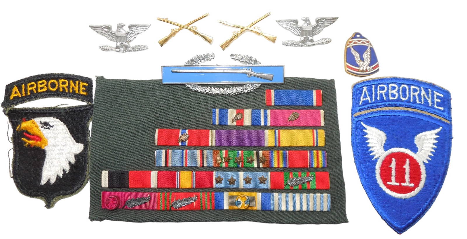 Wwii - Korean War Brigadier General Ned Moore 101st Airborne Ribbons ...