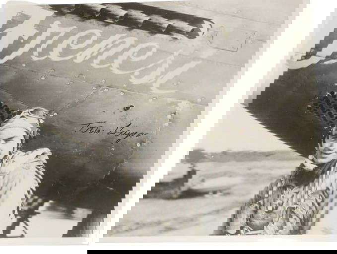 Wwii Flying Ace Pilot Thomas Hayes Signed Photo 35th 357th Fighter Group