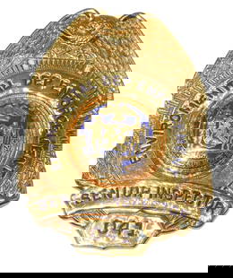 Vintage Huachuca City Police Officer Badge Auction