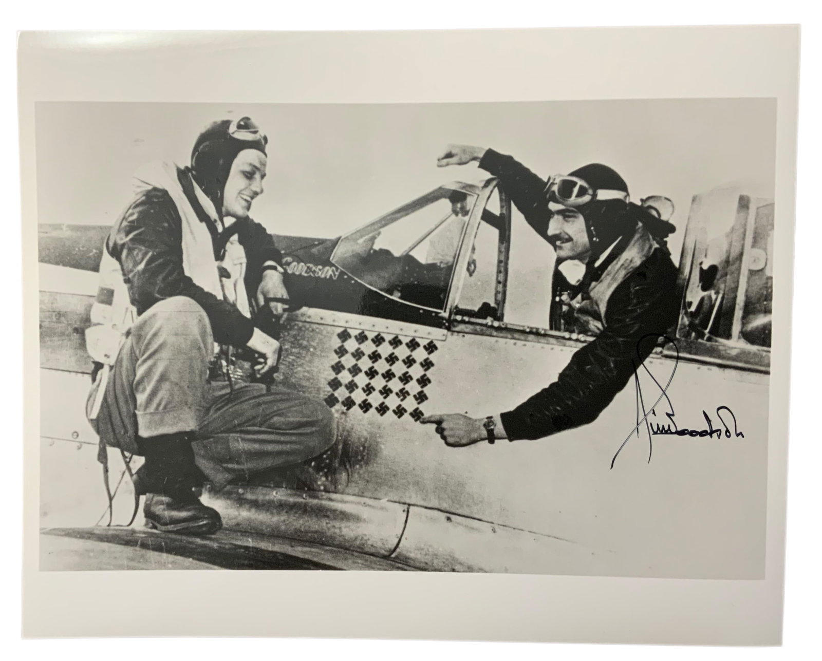 Wwii Fighter Ace Pow James Goodson 4th Fighter Group Signed Photo - Jun ...